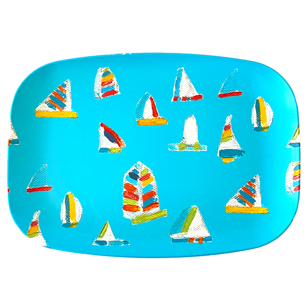 Waterfall Summer Sail Melamine Platter – Leland gal